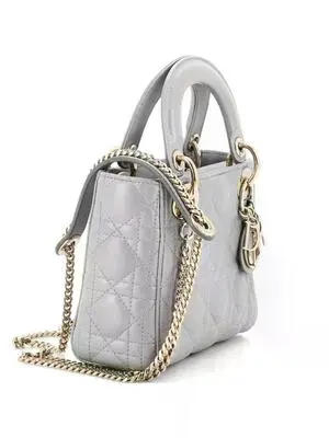 Dior Lady Chain Bag Cannage Quilt Lambskin Mini Satchel