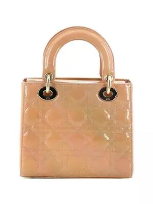 Dior Lady Small Satchel Cannage Quilt Patent - Neutrals