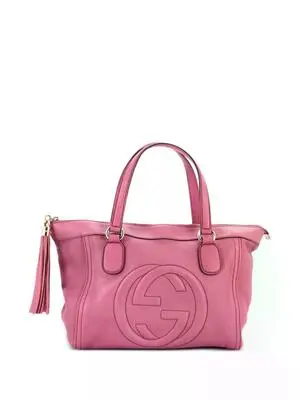 Gucci Soho Zip Small Tote Bag - Pink