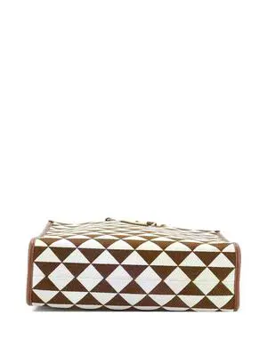 Prada Symbole Shopper Small Tote Bag - Brown