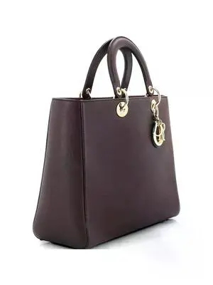 Dior Lady Large Tote Bag - Red