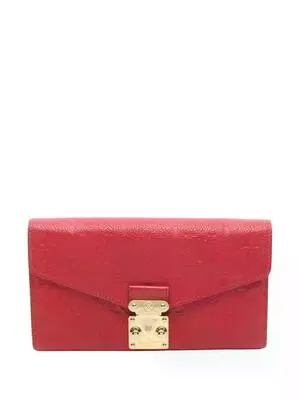 LOUIS VUITTON 2018 Monogram Empreinte Metis Wallet Long Wallets - Red