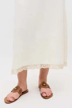Rixo Lucille Regular Slides - Brown