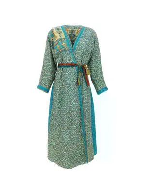 PICUS VIRIDIS Reversible Paisley Kimono - Blue
