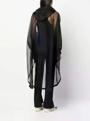 Herno Chiffon Hooded Cape