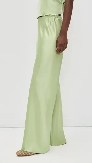 LA LIGNE Double Face Satin Colby Pants