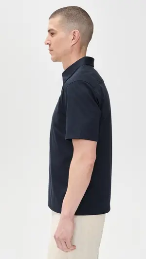 Theory Structure Knit Irving Short Sleeve Shirt