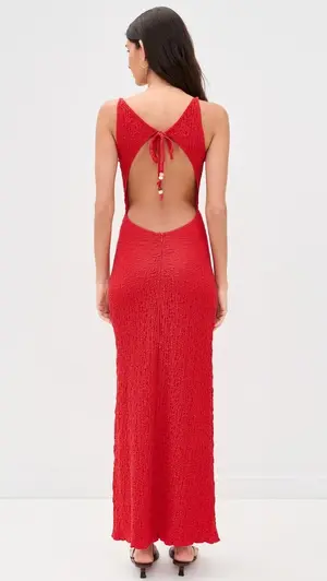 LISA SAYS GAH Maya Crinkle Maxi Dress