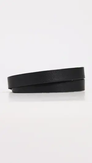 KNICKERBOCKER Western Bridle Leather Belt - Black