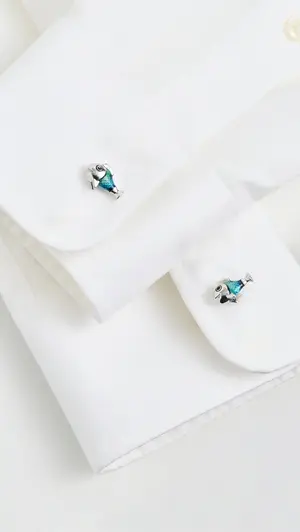 Paul Smith Fish Cufflinks - Navy