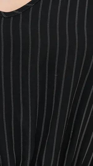 Theory Sleeveless Tie-detail Striped Tank Top - Black Multi