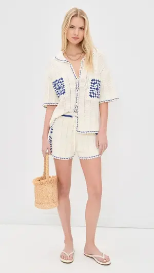 Minkpink Avalon Crochet Shorts