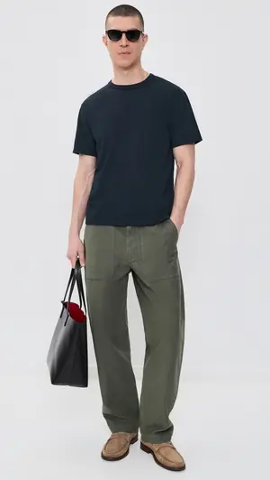 KNICKERBOCKER Heavyweight T-shirt - Navy