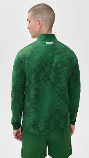 MALBON Performance Raglan Quarter Zip - Eden