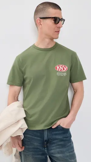 KNICKERBOCKER Kny Heavyweight T-shirt - Olive