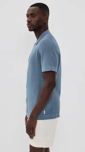 Onia Drop Needle Button Up Shirt