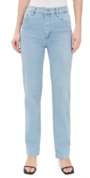 FRAME Le Sleek Straight Long Jeans - Hush
