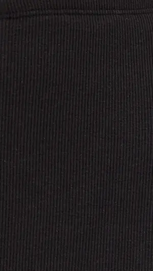 LISA SAYS GAH Ribbed Stretch Jersey Skort - Black