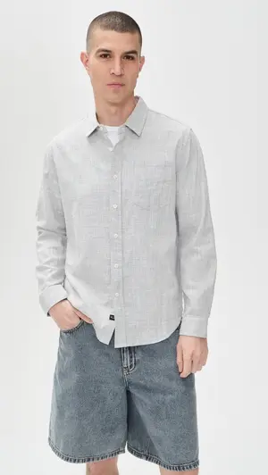 Rails Wyatt Shirt - Platinum Etch
