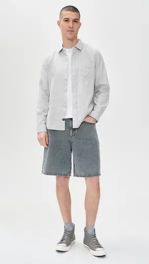 Rails Wyatt Shirt - Platinum Etch