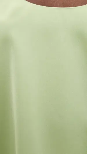 LA LIGNE Satin Scoop Neck Tank - Celadon