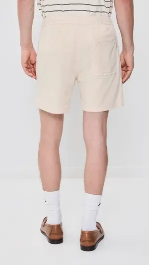 Nn07 Gregor Pull-on Stretch Twill Shorts - Ivory