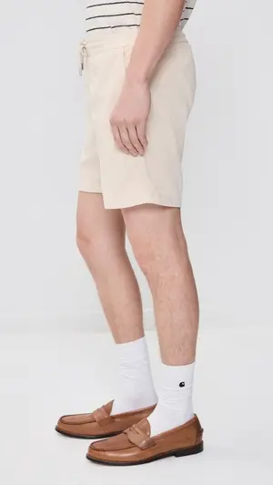 Nn07 Gregor Pull-on Stretch Twill Shorts - Ivory