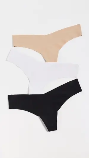Commando Cotton Thong Panties 3 Pack