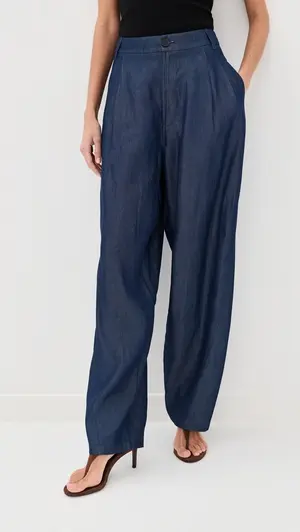 DARKPARK Phebe Chambray Wide Leg Pants