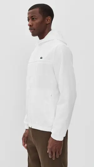 Lacoste Lightweight Performance Zip Jacket - Blanc