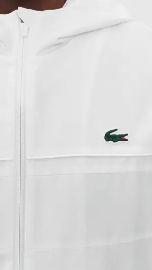 Lacoste Lightweight Performance Zip Jacket - Blanc