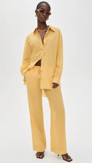 Eterne Lucien Button Down Shirt - Saffron
