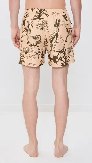 Oas Printed Swim Shorts