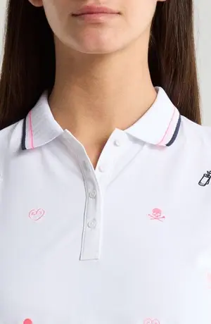 G/fore Embroidered Piqué Golf Polo