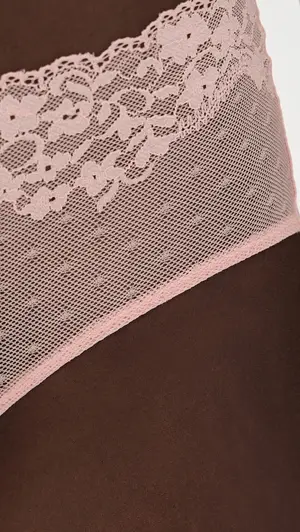 Commando Double Take Lace Bikini - Blush