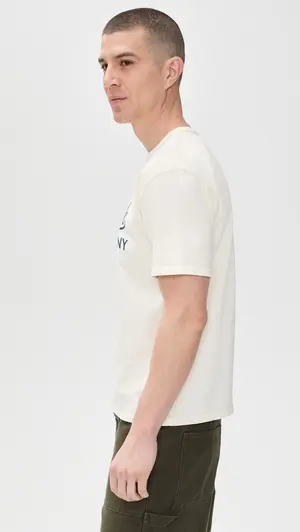 KNICKERBOCKER Big League Heavyweight T-shirt - Milk