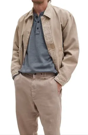 Rag & Bone Elastic Waist Linen Dress Pants - Beige