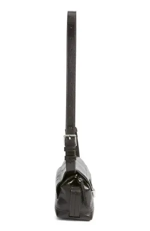 LEMAIRE Small Gear Croc-embossed Crossbody Bag - Espresso