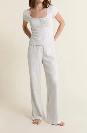 ETAM Katell Pointelle Cotton Pajama Pants