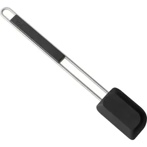 KUHN RIKON Essential Scraper Spatula With Flexible Silicone Blade - Black