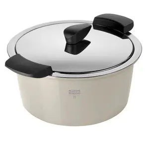 KUHN RIKON Hotpan Stainless Steel Cooking Pot With Insulated Bowl - Sand