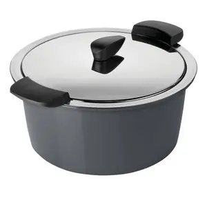 KUHN RIKON Hotpan Stainless Steel Cooking Pot With Insulated Bowl - Gray