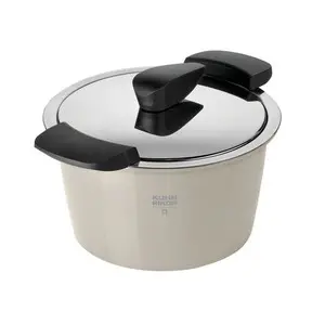 KUHN RIKON Hotpan Stainless Steel Cooking Pot With Insulated Bowl - Sand