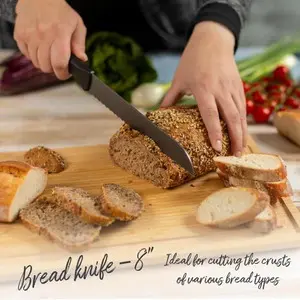 KUHN RIKON Iced 3 Piece Knife Set, Paring, Chef, Bread