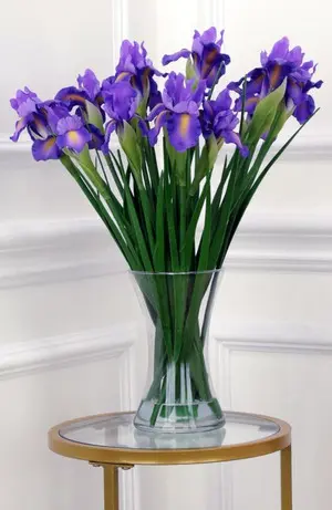 MARK ROBERTS Vase Of Iris - Violet