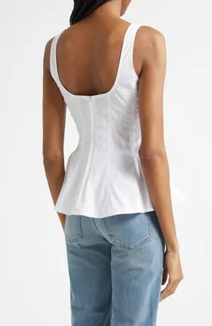 Veronica Beard Charlie Peplum Tank