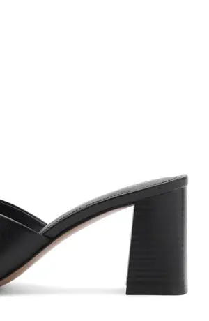 Mango Block Heel Sandals - Black