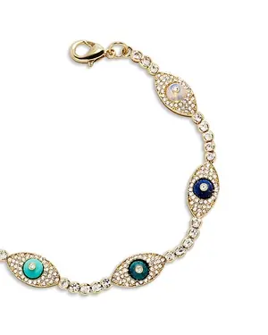 Baublebar Iris Evil Eye Tennis Bracelet - Blue/gold