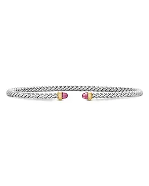 David Yurman David Yurman Micro Cable Flex Bracelet Pink/silver