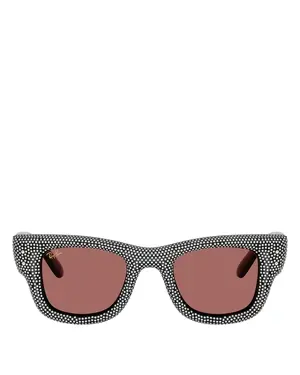Ray-ban Wayfarer Puffer Square Sunglasses, 47mm - Black